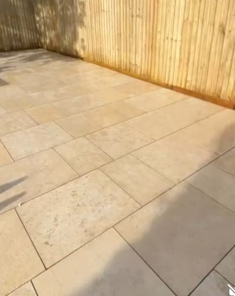 Sinai Pearl Beige Acid Washed Pre-Sealed Sawn Limestone Paving